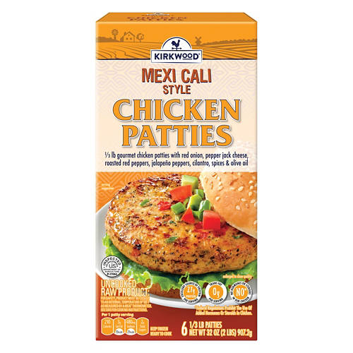 Kirkwood Mexi Cali Style Chicken Patties, 6 count